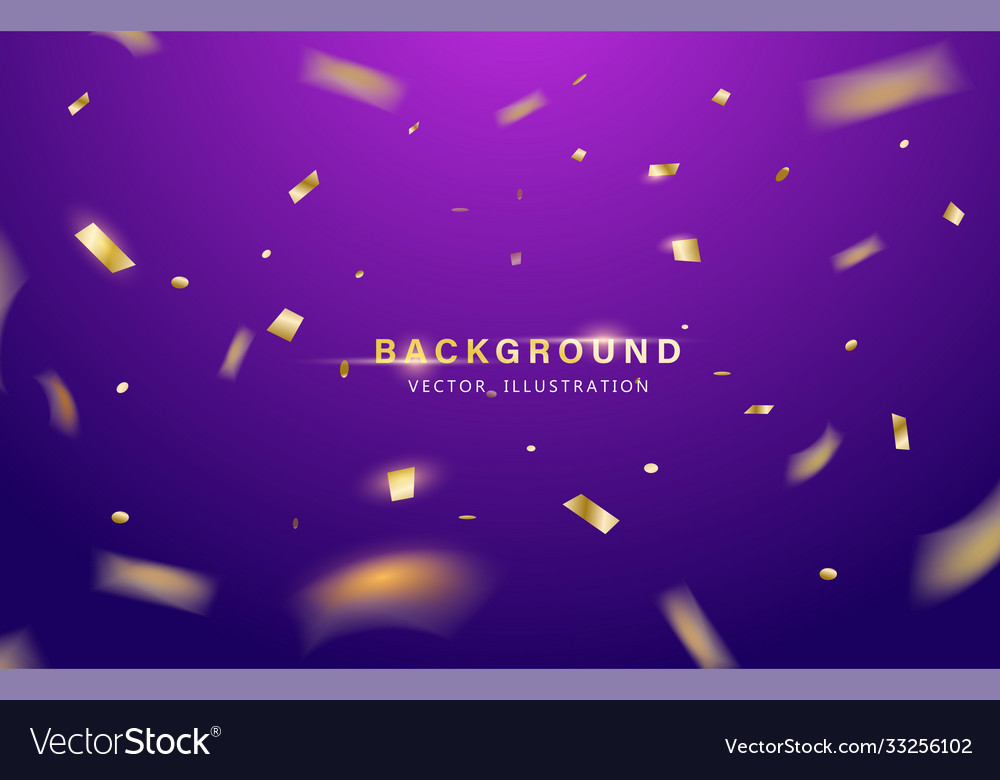 Confetti elements falling on transparent Vector Image