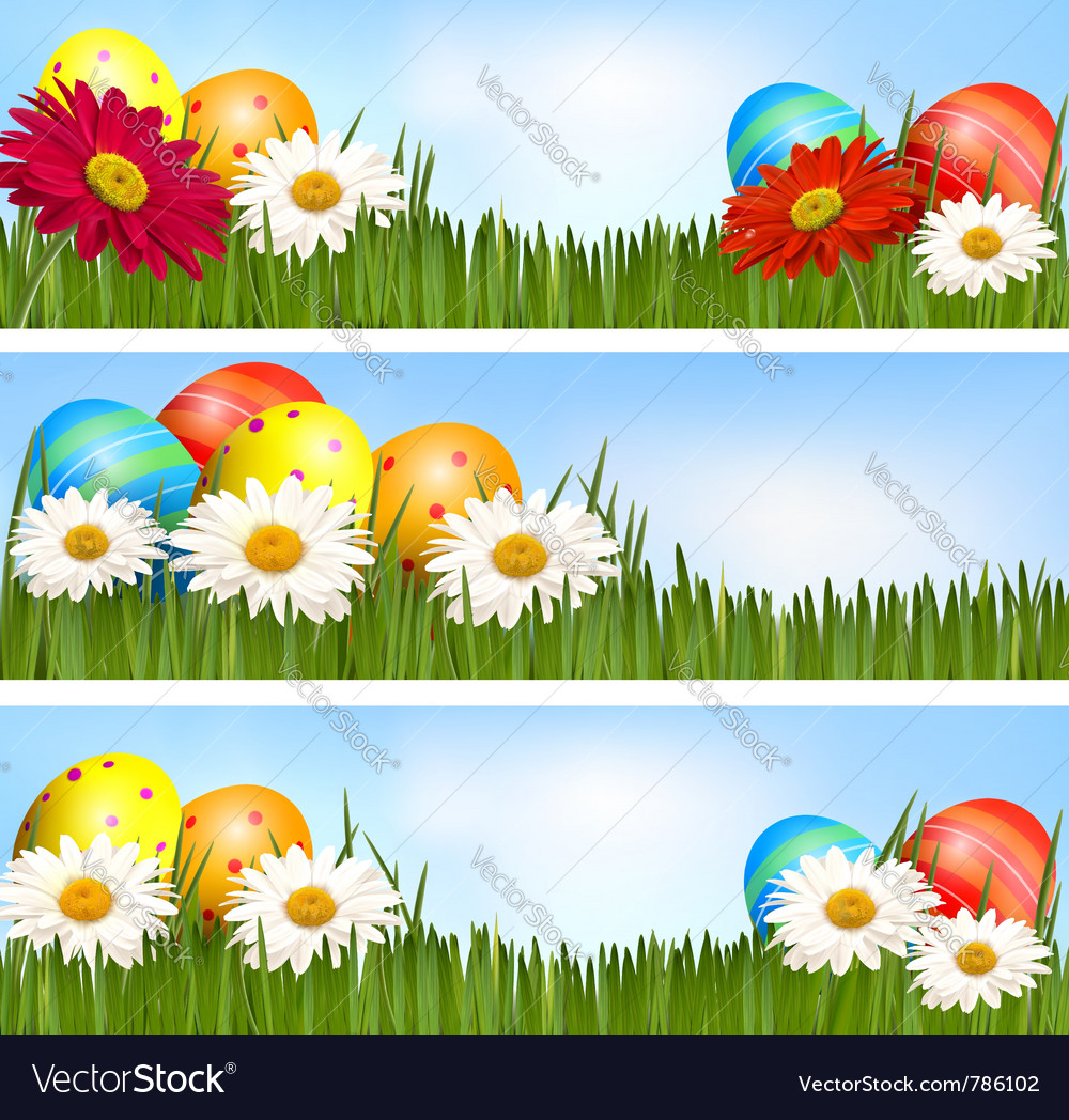 Easter banners Royalty Free Vector Image - VectorStock