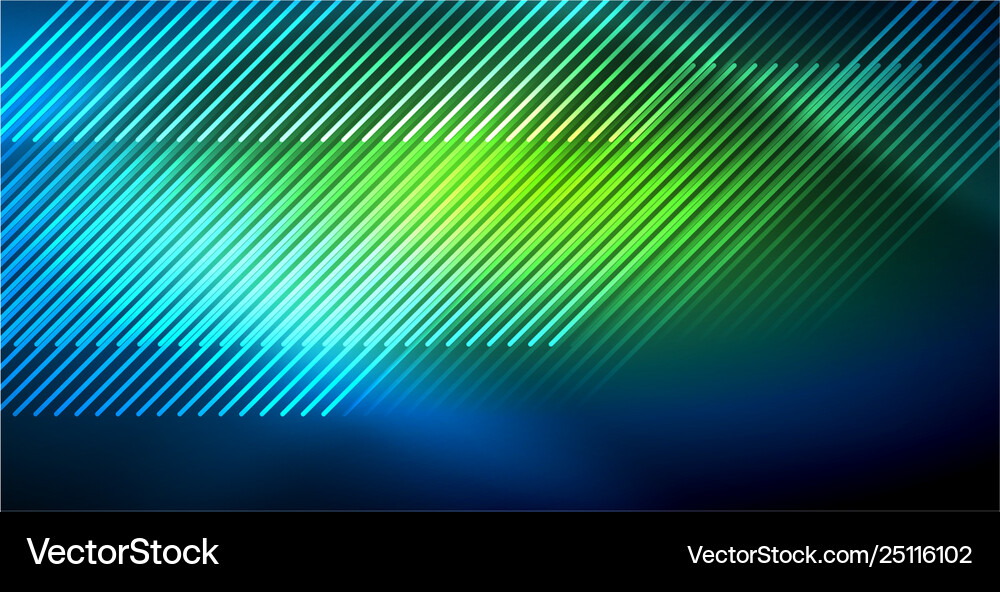 Neon glowing techno lines blue hi-tech futuristic Vector Image