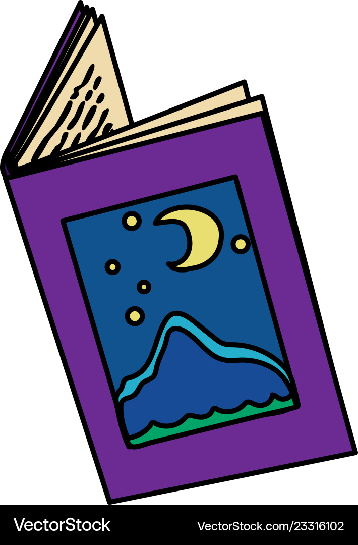 Open book fairytale story Royalty Free Vector Image