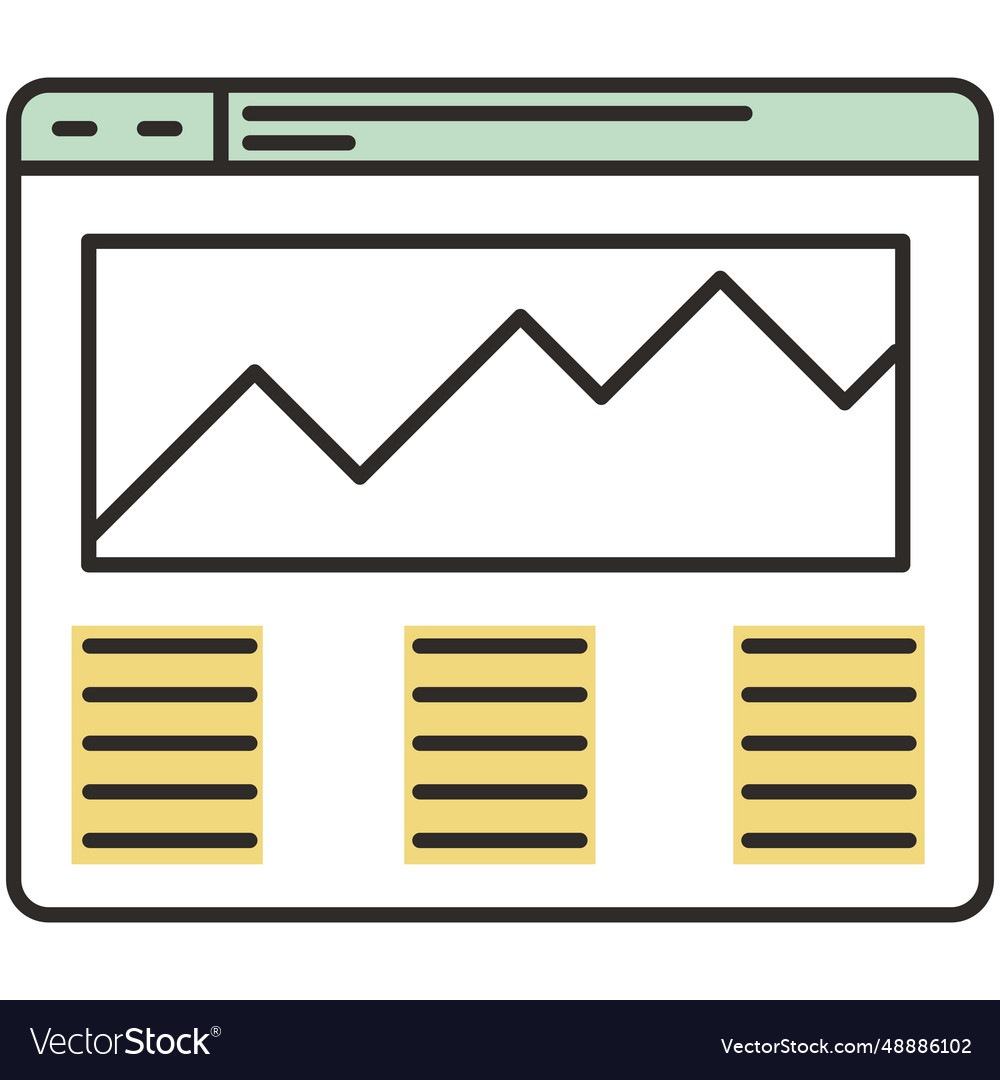 Product Testing Icon Data Analysis Flat Royalty Free Vector