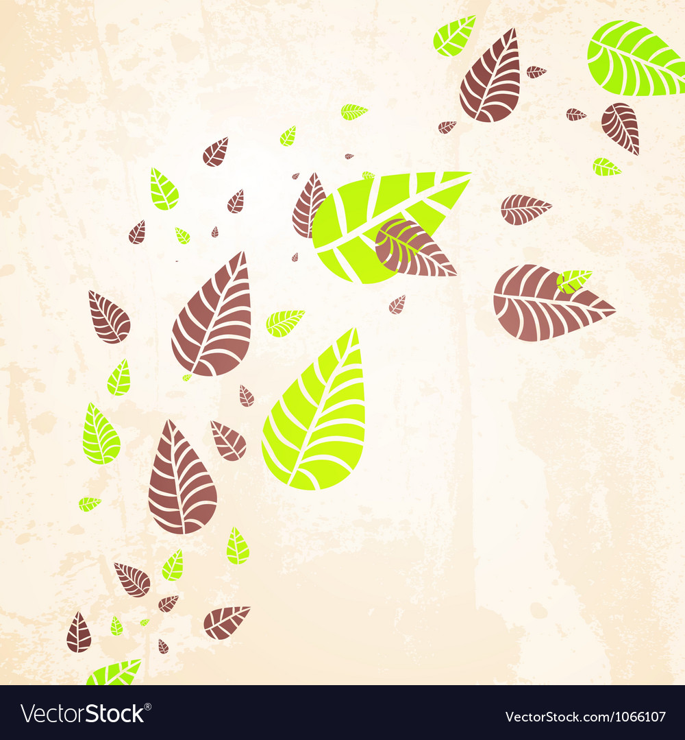 Border leaf abstract Royalty Free Vector Image