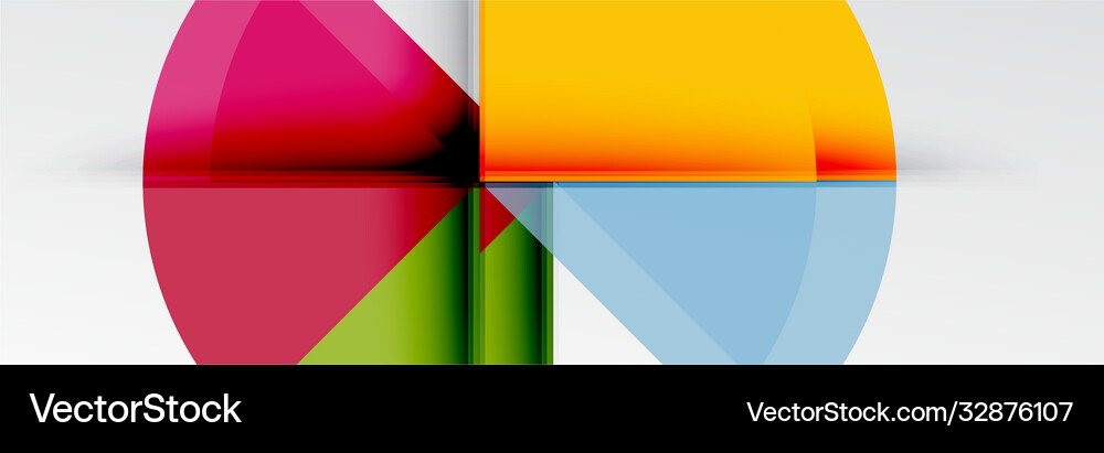 Bright color circles abstract round shapes Vector Image