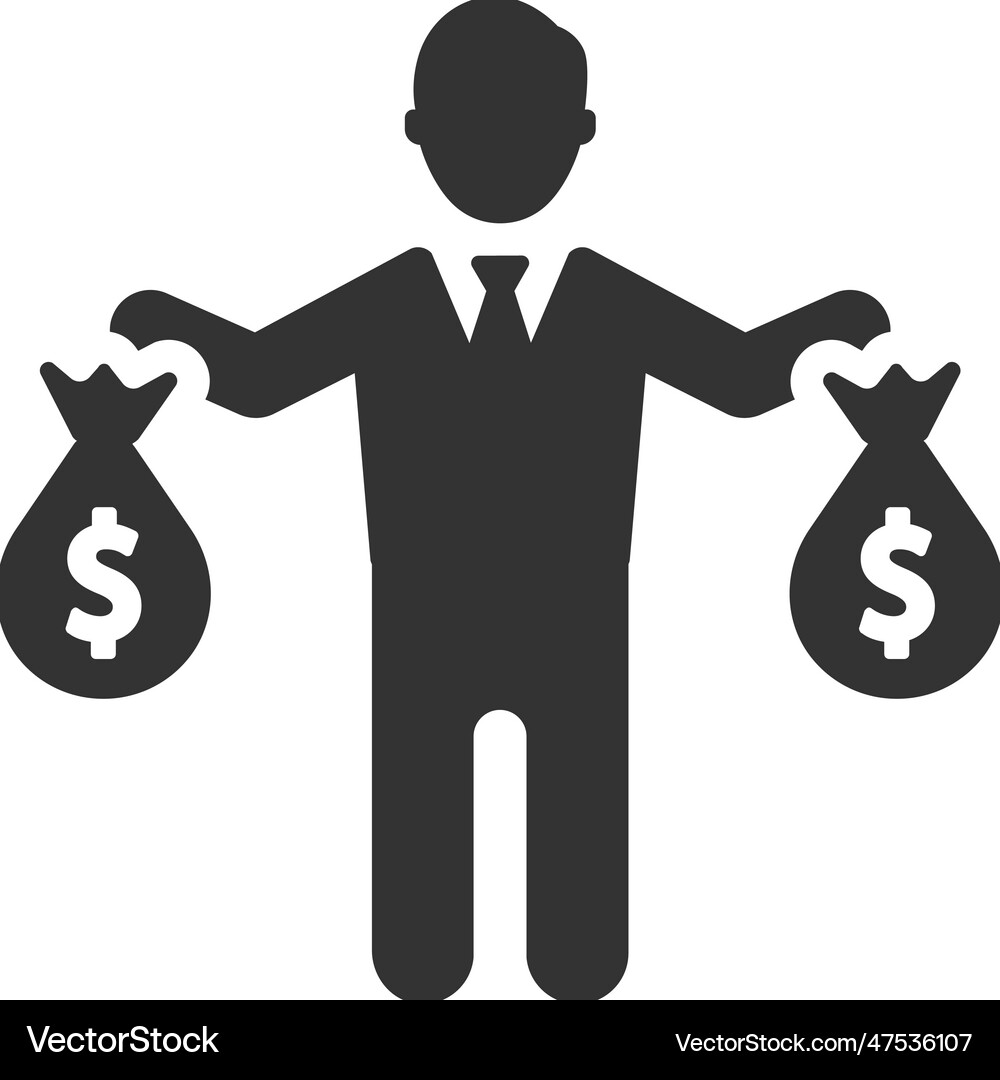 Business investor icon Royalty Free Vector Image