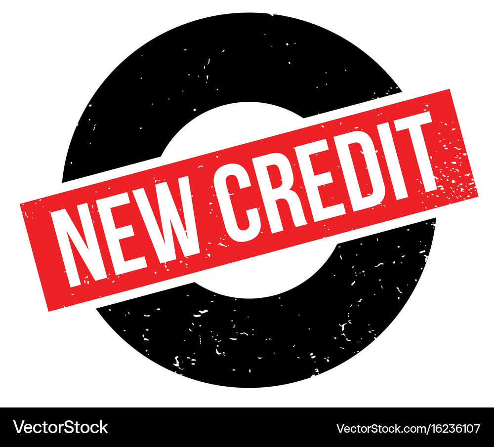 New credit rubber stamp Royalty Free Vector Image