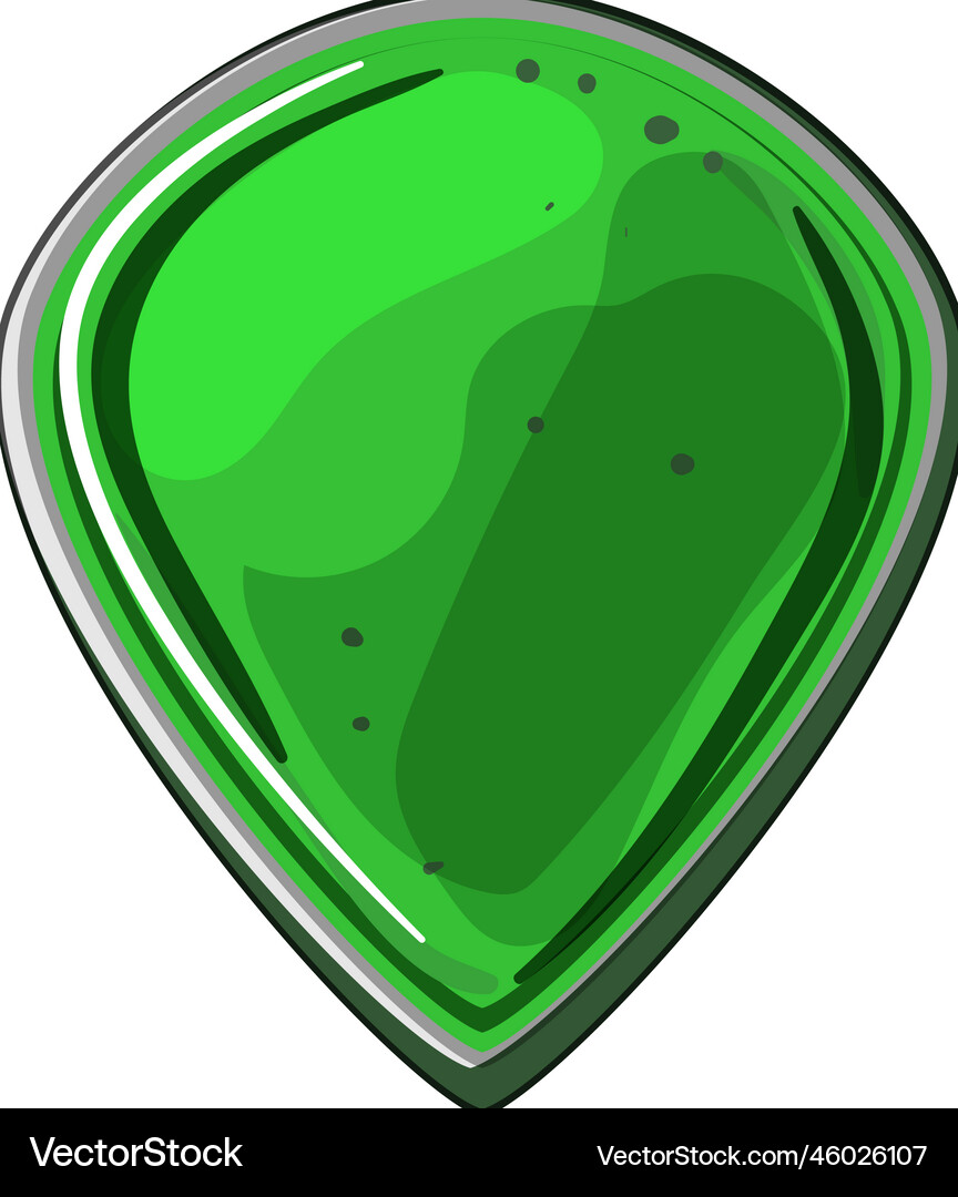 Plectrum guitar pick cartoon Royalty Free Vector Image