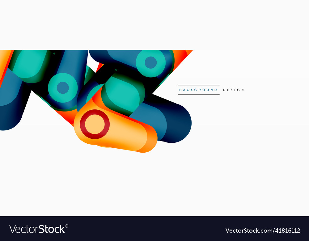 Abstract Geometric Shapes Background Color Shapes Vector Image