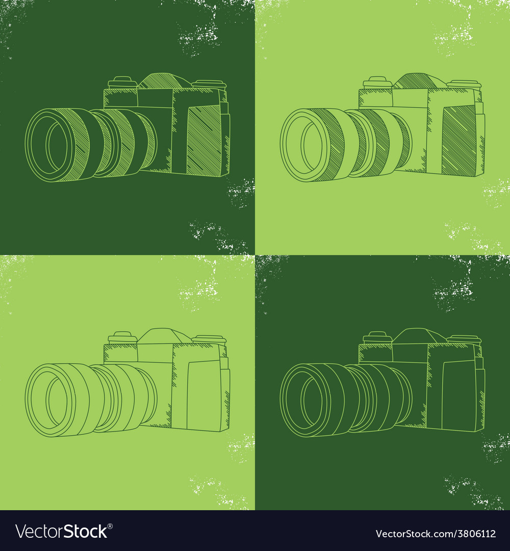 Camera theme Royalty Free Vector Image - VectorStock
