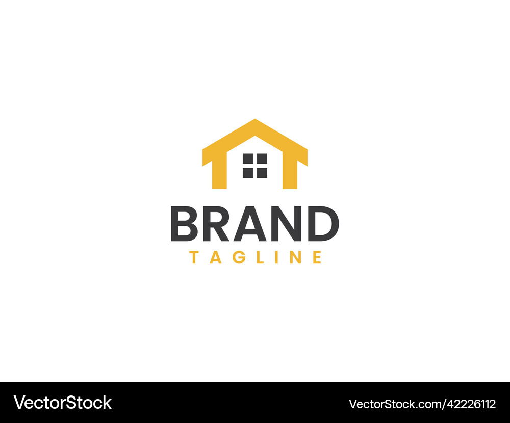 Luxury real estate logo template home concept Vector Image