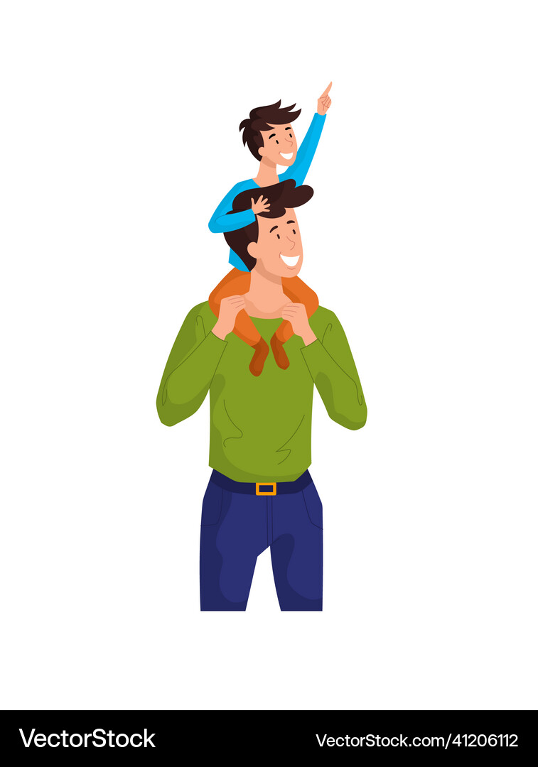Set of fathers day Royalty Free Vector Image - VectorStock