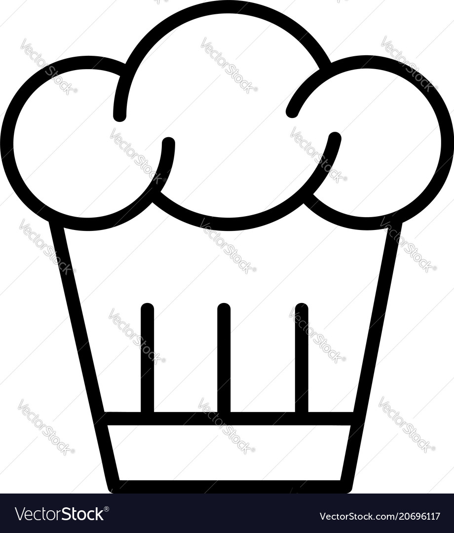 Chefs hat icon Royalty Free Vector Image - VectorStock
