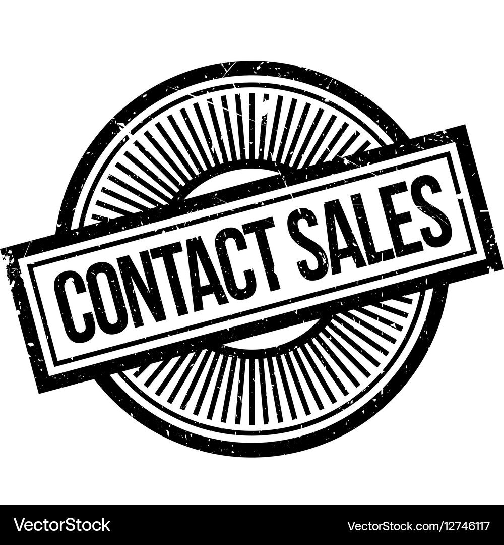 Contact sales rubber stamp Royalty Free Vector Image