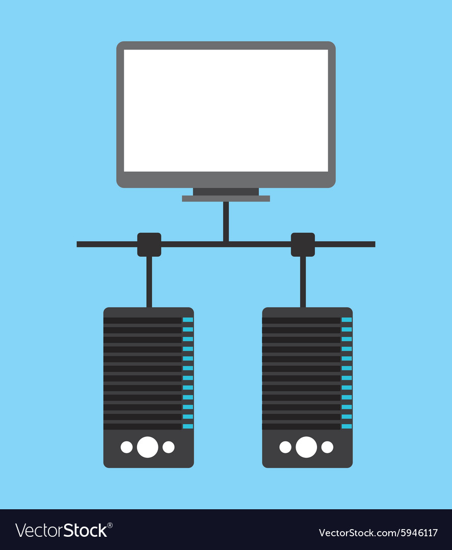 Data center Royalty Free Vector Image - VectorStock