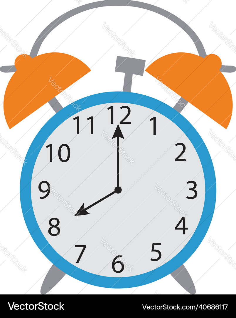 Icon of alarm clock Royalty Free Vector Image - VectorStock