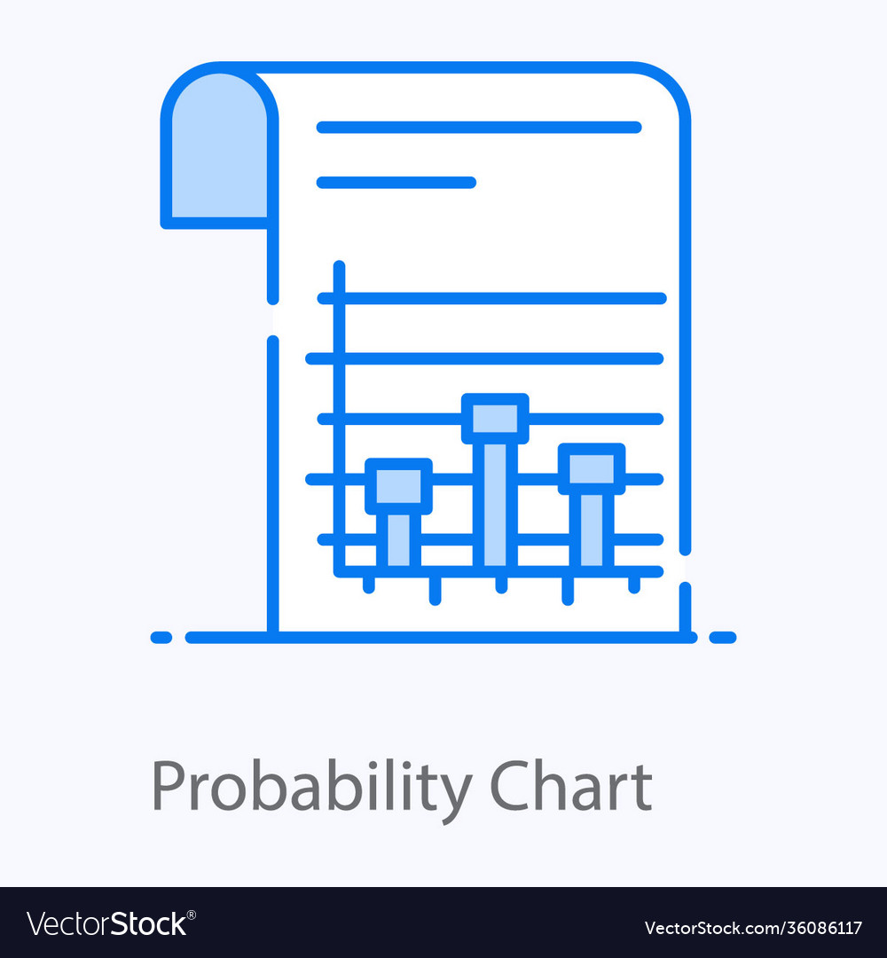 Probability chart Royalty Free Vector Image - VectorStock