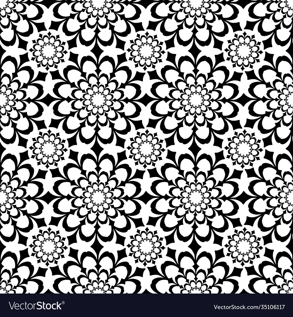 Seamless pattern with floral elements Royalty Free Vector