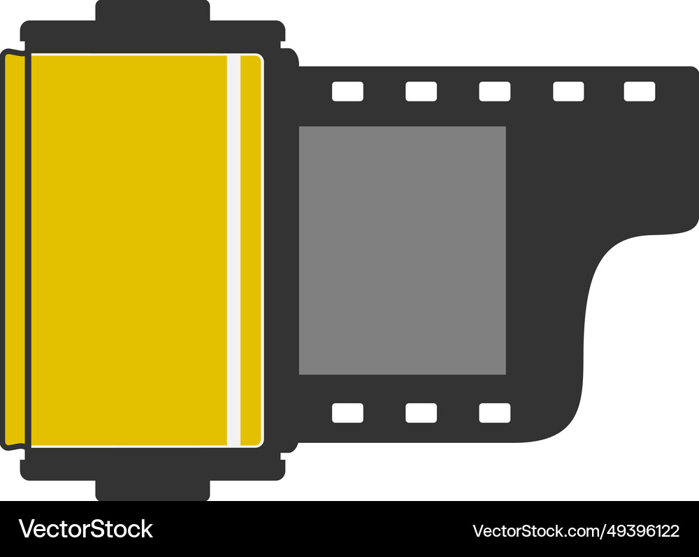 35mm film reel Royalty Free Vector Image - VectorStock
