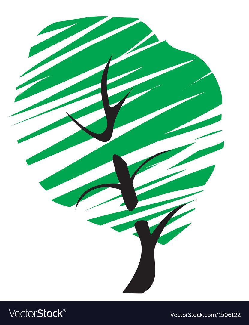Abstract tree Royalty Free Vector Image - VectorStock