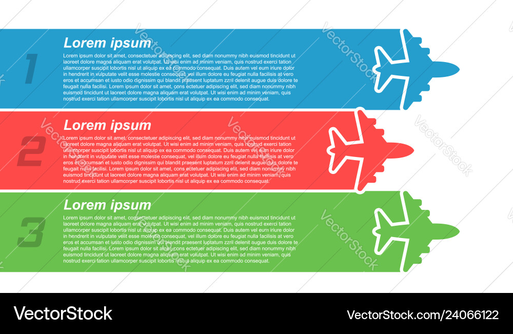 Airplane flight infographic icon in flat style Vector Image