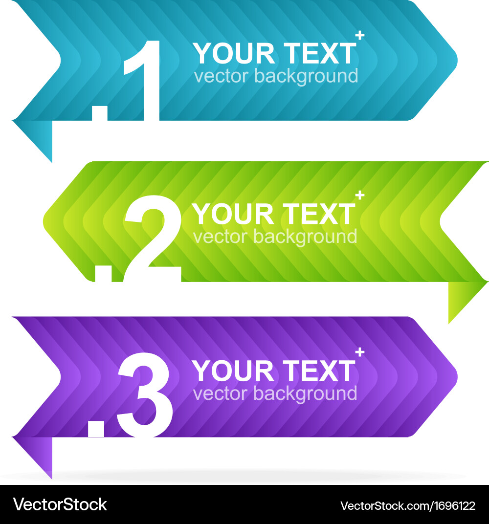Arrow speech templates for text Royalty Free Vector Image
