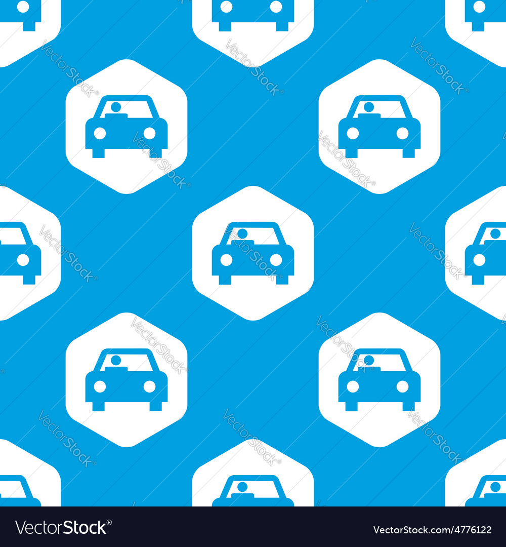 Car hexagon pattern Royalty Free Vector Image - VectorStock