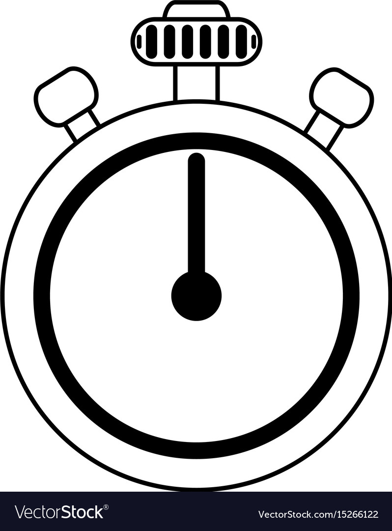 Chronometer flat Royalty Free Vector Image - VectorStock