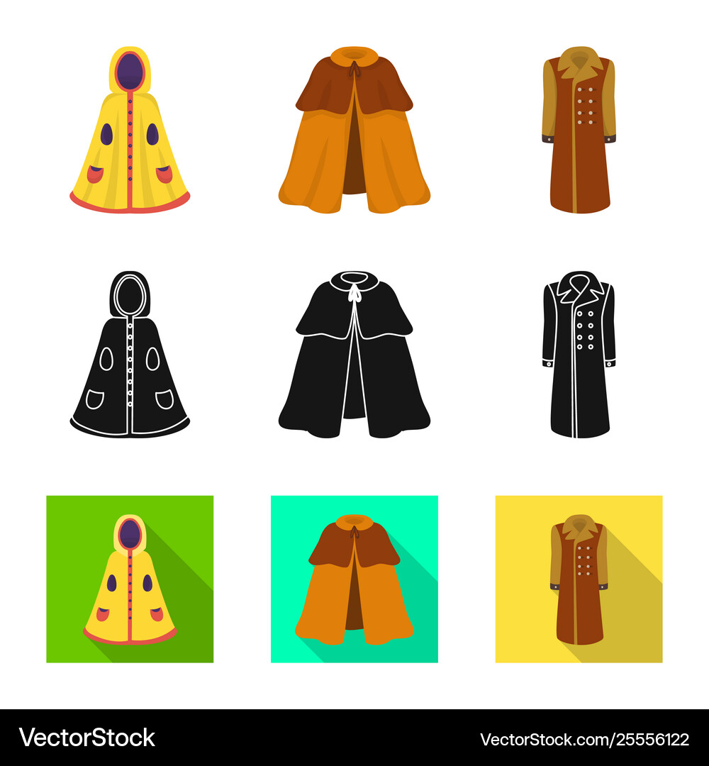Design material and clothing sign set Royalty Free Vector