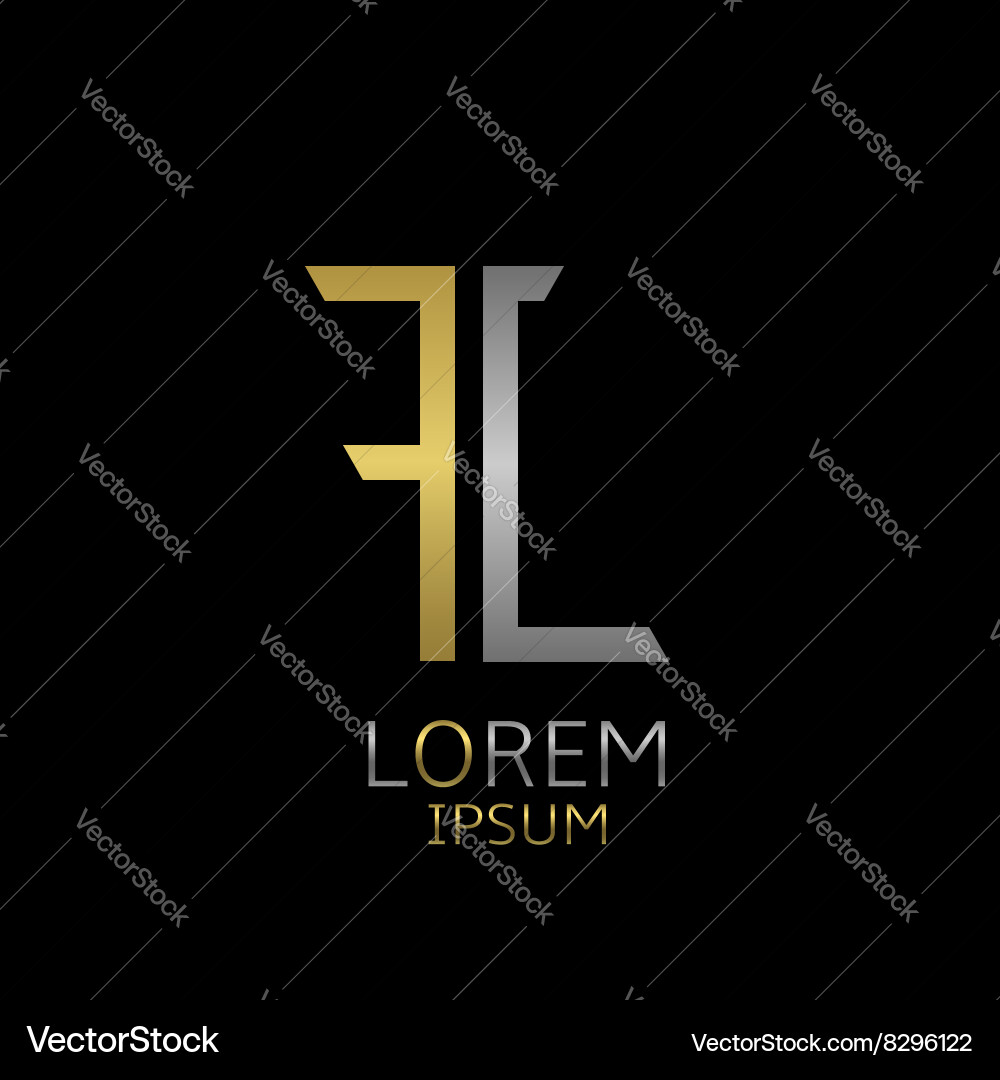 FC letters logo Royalty Free Vector Image - VectorStock