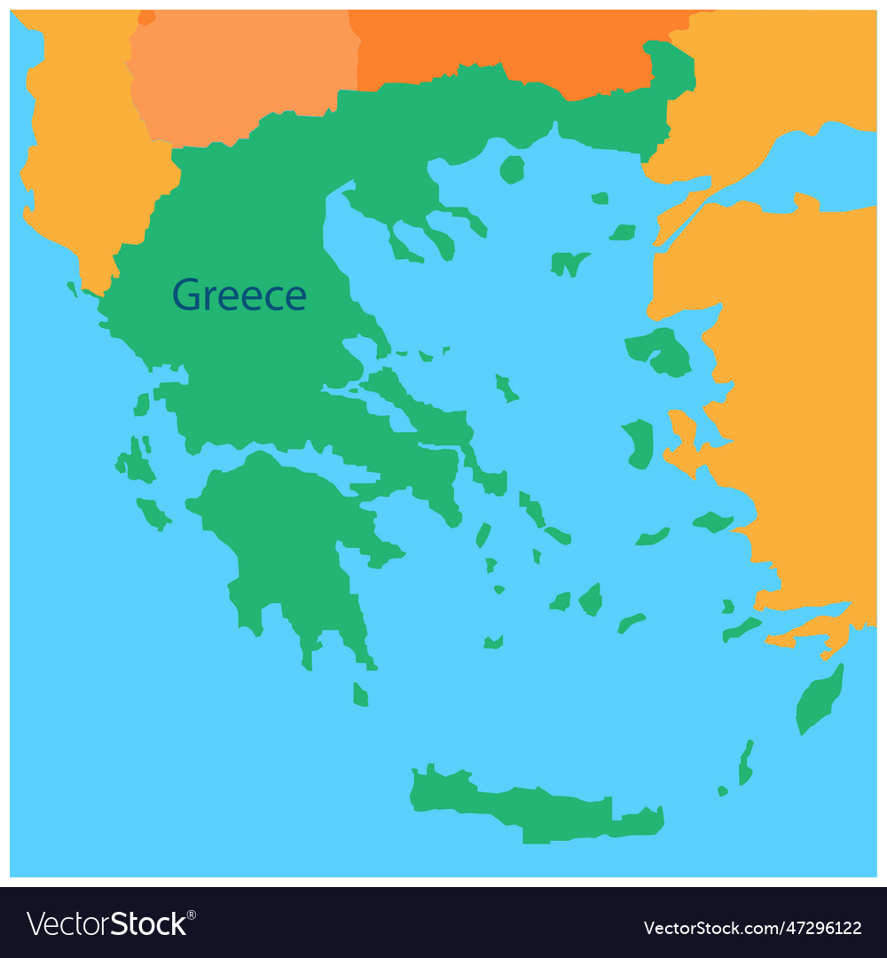 Greece map background Royalty Free Vector Image