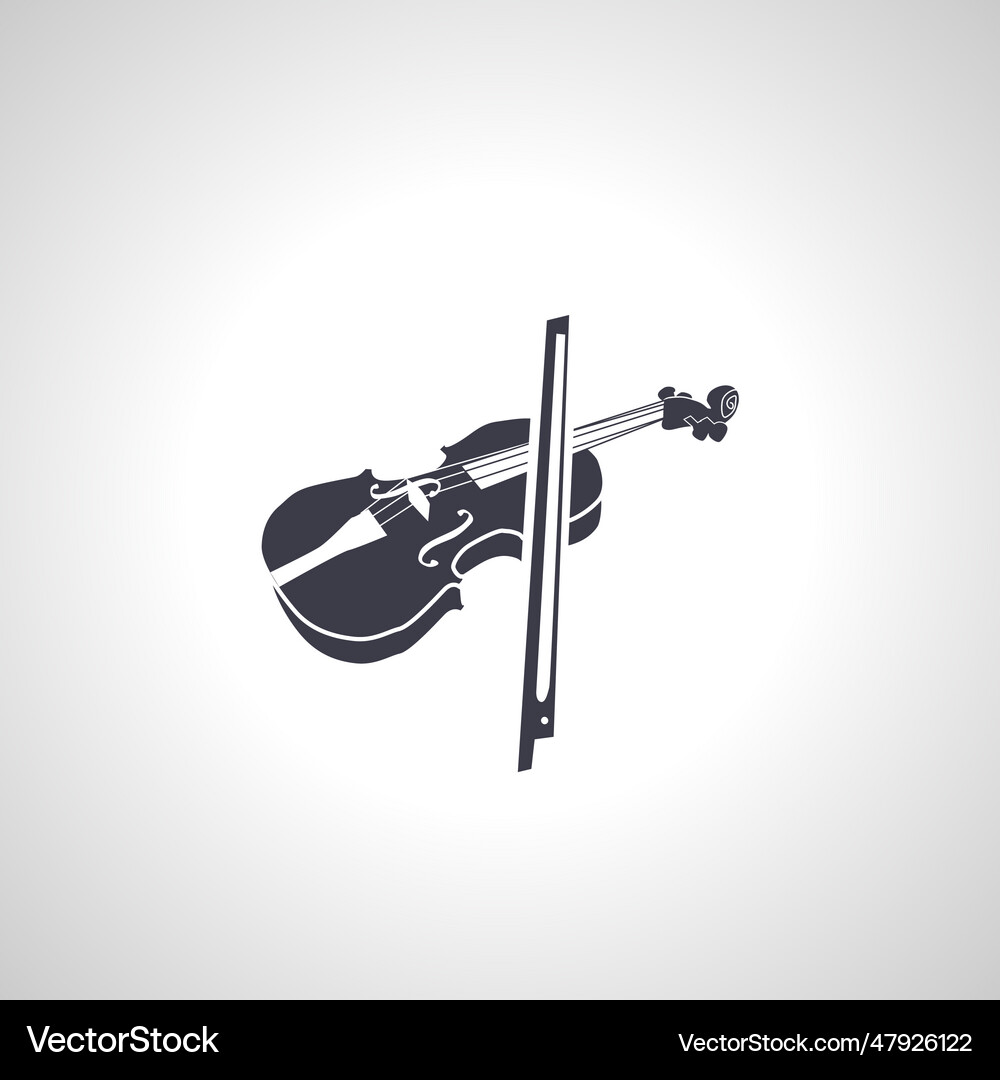 Violin icon musical instrument icon Royalty Free Vector