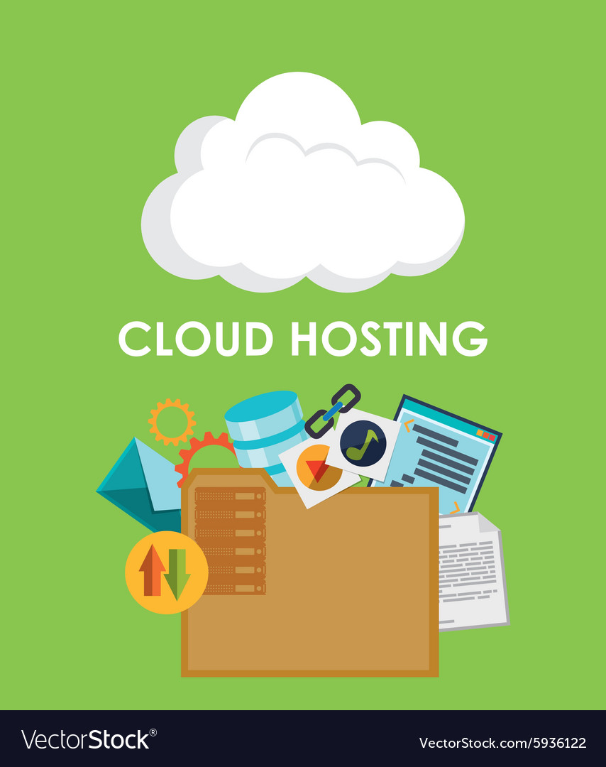 Web hosting design Royalty Free Vector Image - VectorStock