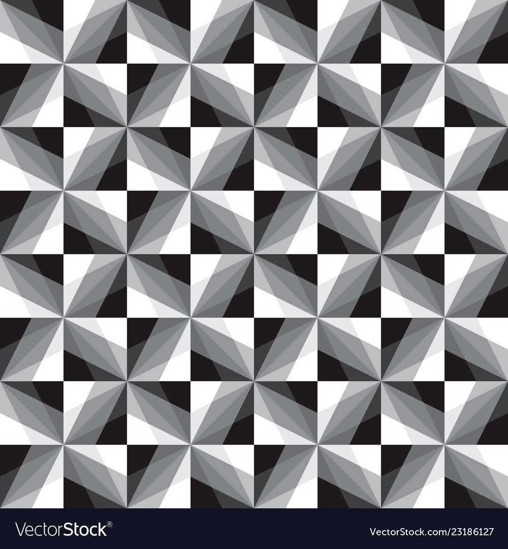 Abstract seamless pattern of monochrome squares Vector Image