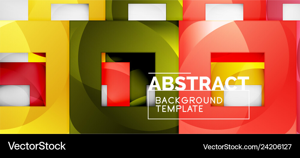 Abstract squares geometric background can be used Vector Image