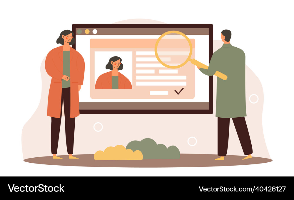 Concept of digital citizenship Royalty Free Vector Image