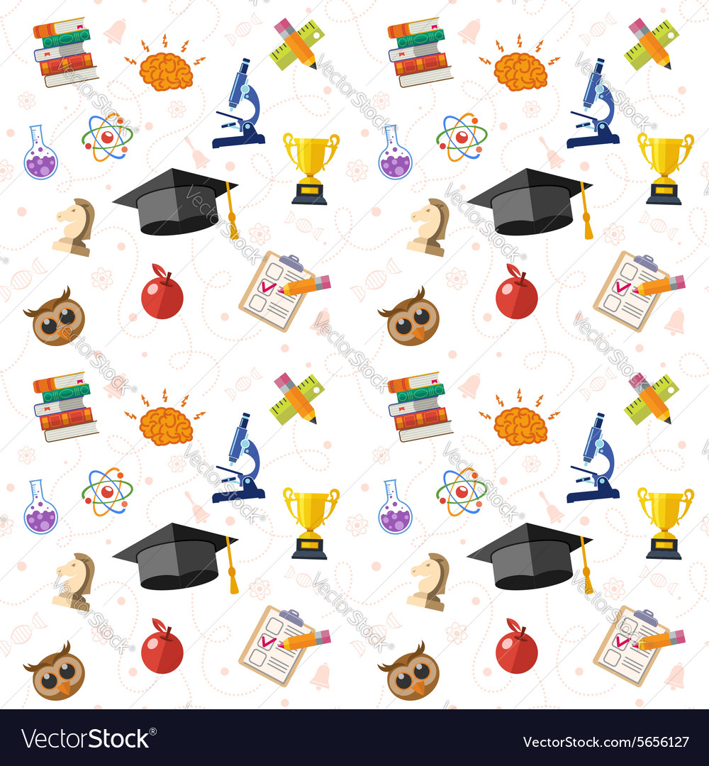 Education Seamless Pattern Royalty Free Vector Image