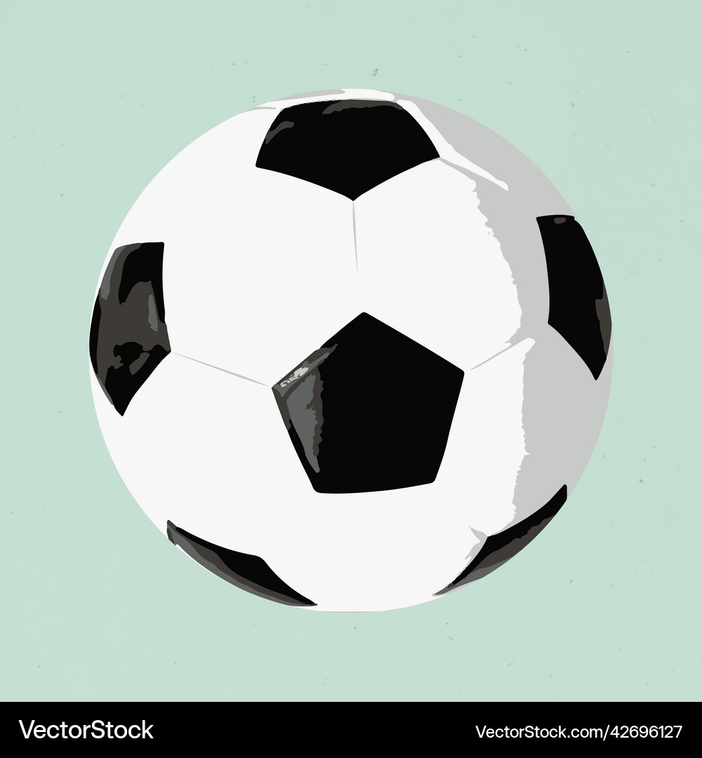 Football sticker overlay design resource Vector Image