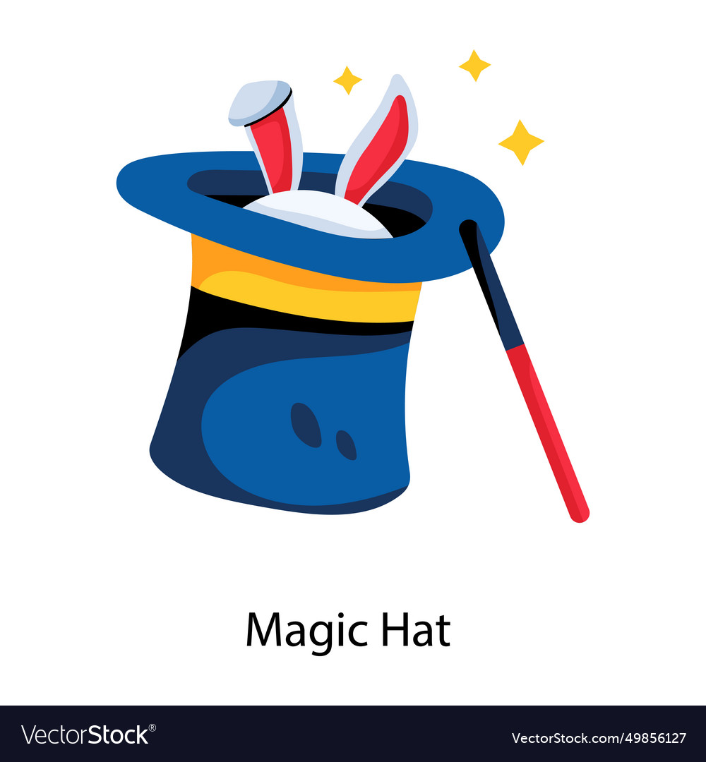 Magic hat Royalty Free Vector Image - VectorStock