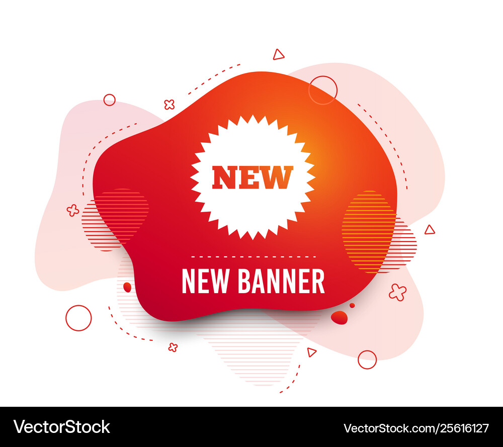 New sign icon arrival star symbol Royalty Free Vector Image