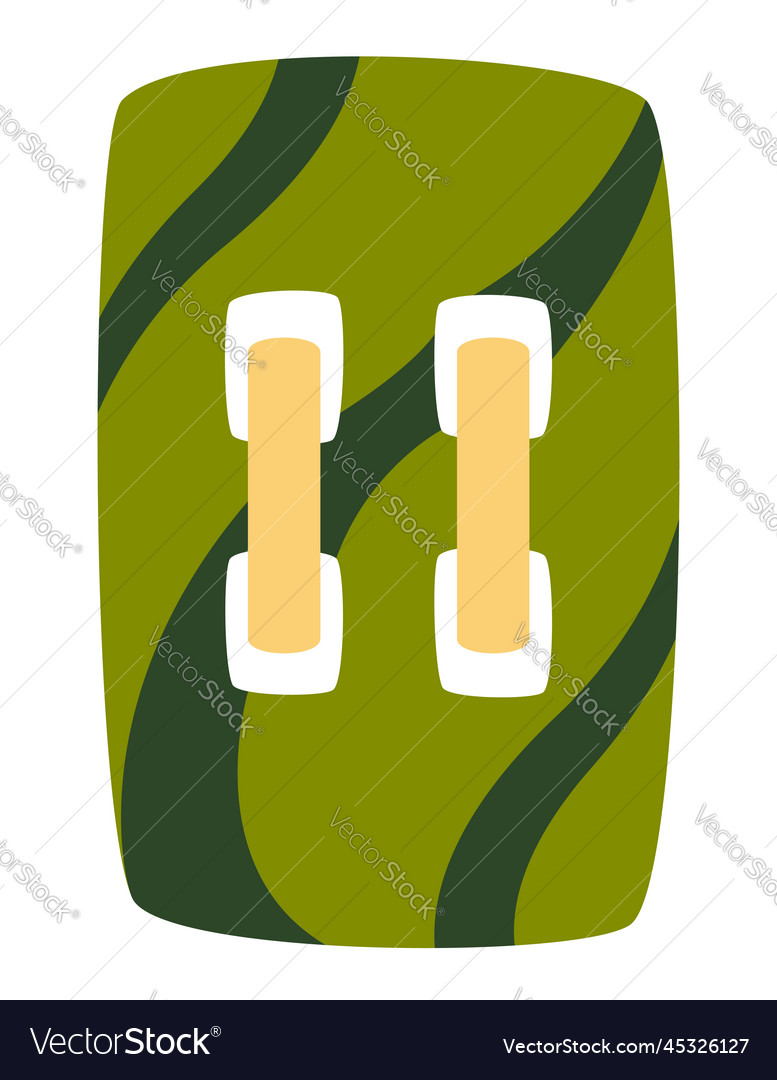 Rectangular button in flat style Royalty Free Vector Image