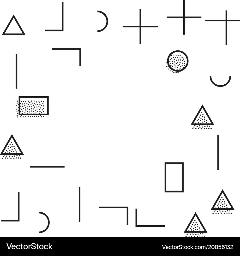 Memphis seamless pattern Royalty Free Vector Image
