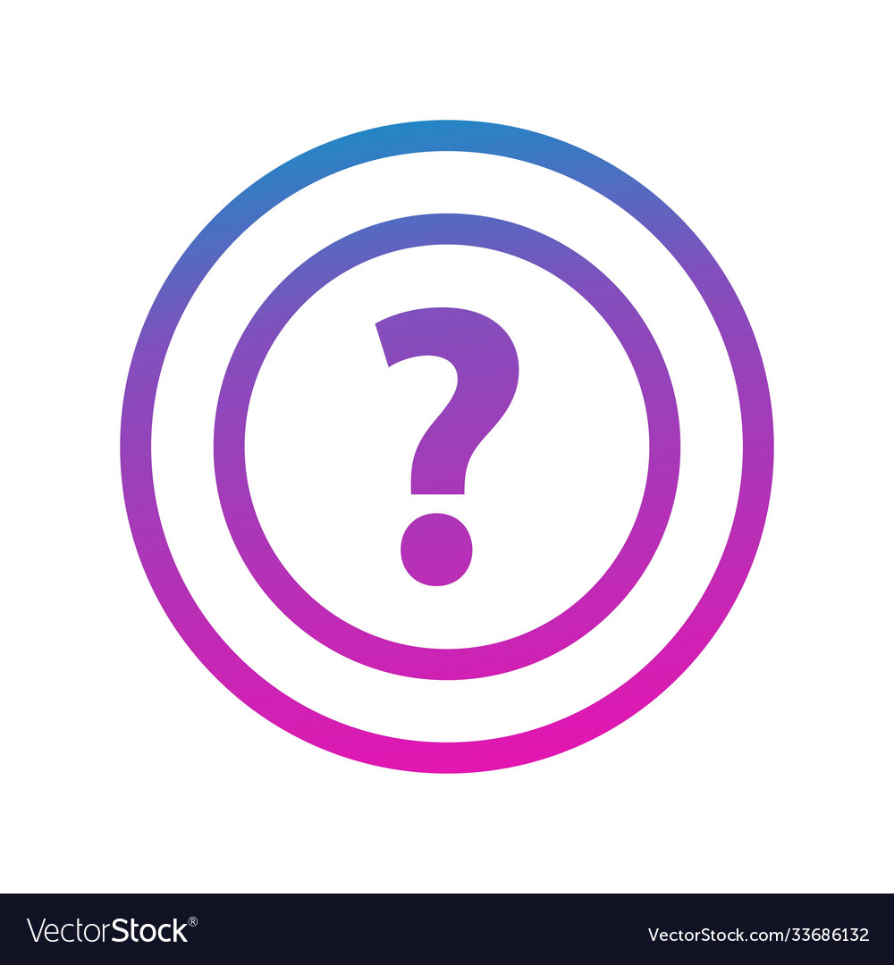 Question mark icon Royalty Free Vector Image - VectorStock
