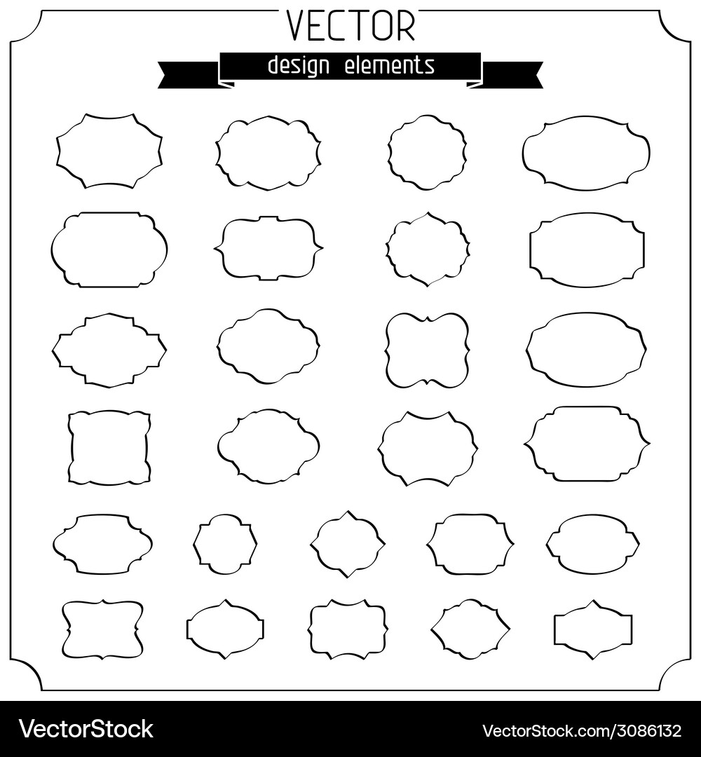 Set of simple badges and labels Royalty Free Vector Image