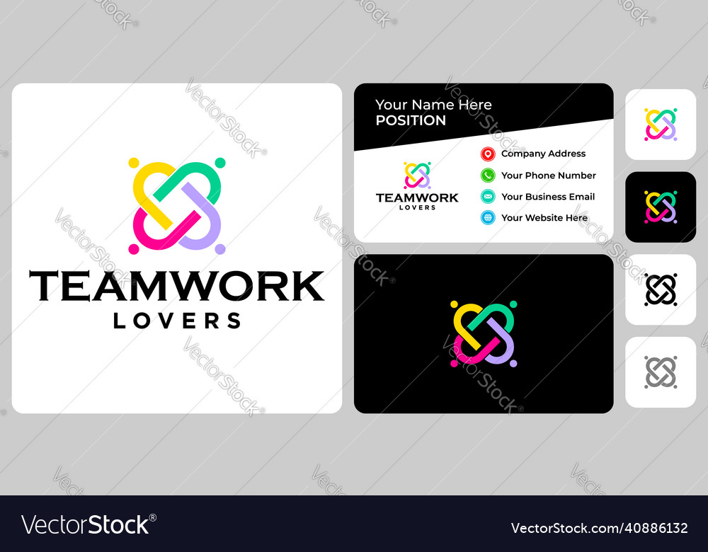 Teamwork logo Royalty Free Vector Image - VectorStock
