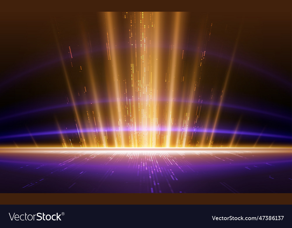 Abstract color light rays effect background Vector Image