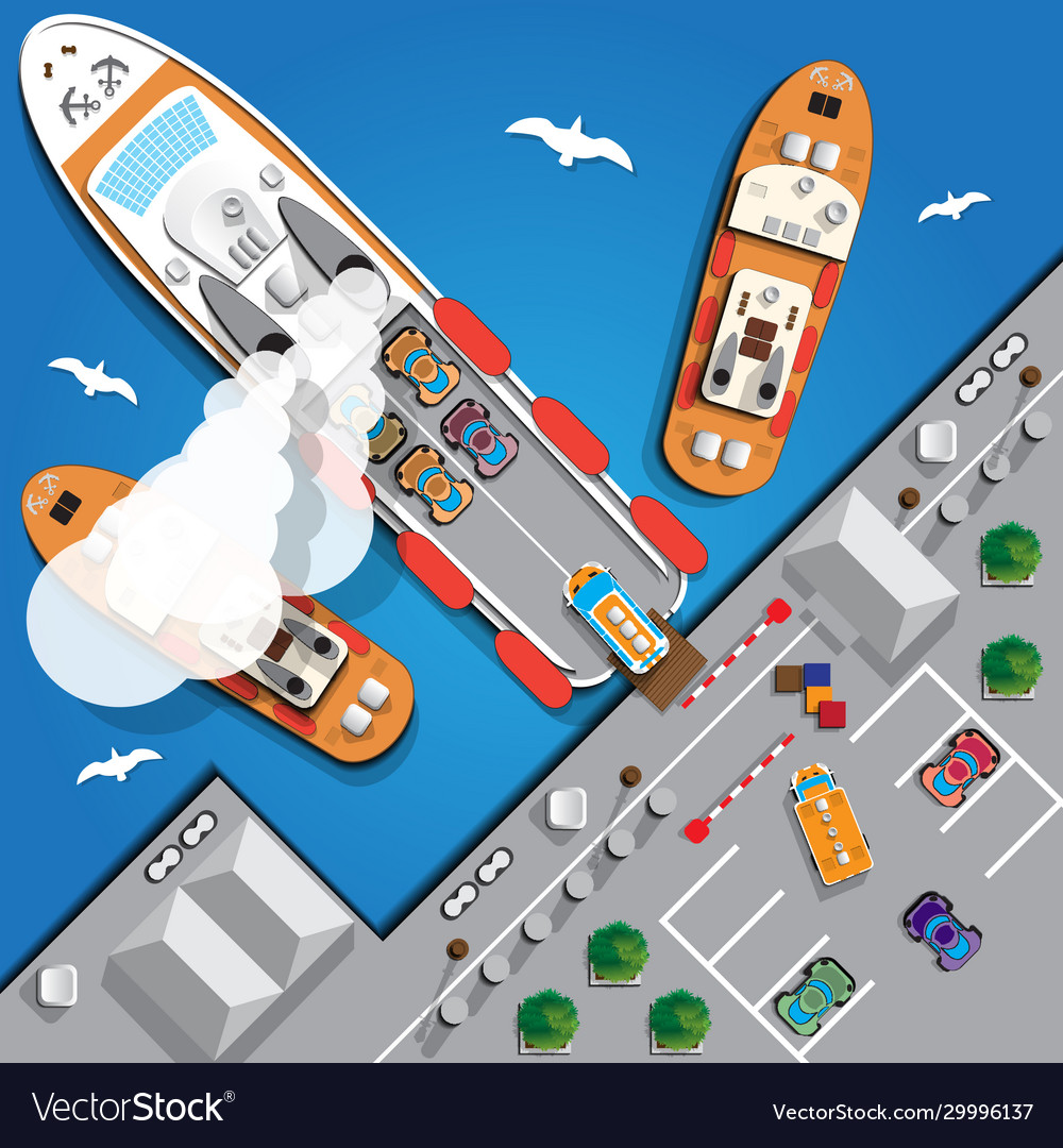 Ferry Royalty Free Vector Image - VectorStock