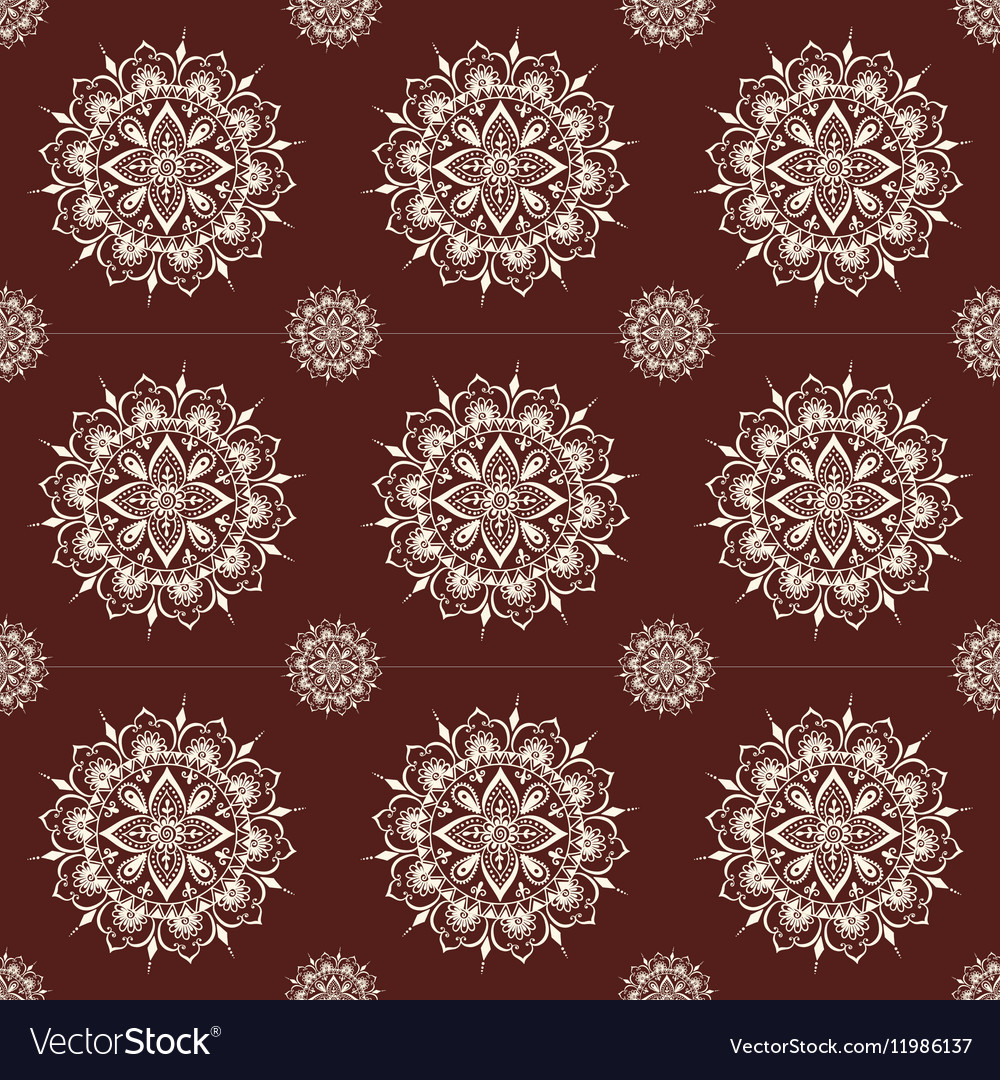 Mehendi pattern Royalty Free Vector Image - VectorStock