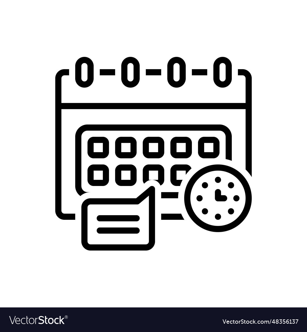 Schedule Royalty Free Vector Image - VectorStock