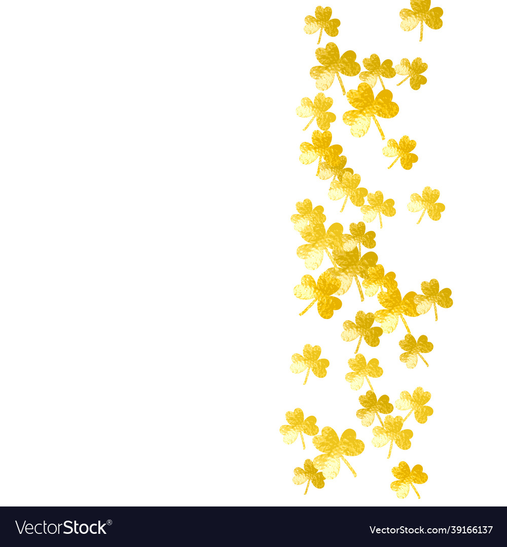 Shamrock background for saint patricks day Vector Image