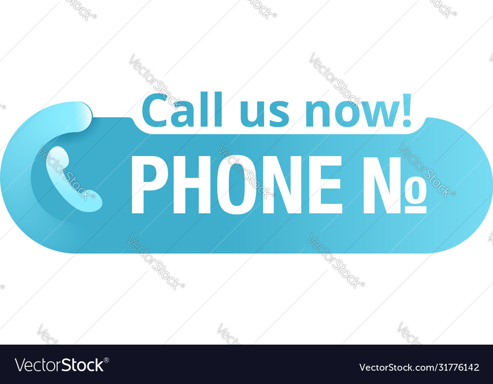 Call us button - modern creative template Vector Image