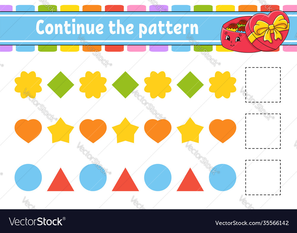 Continue pattern education developing Royalty Free Vector